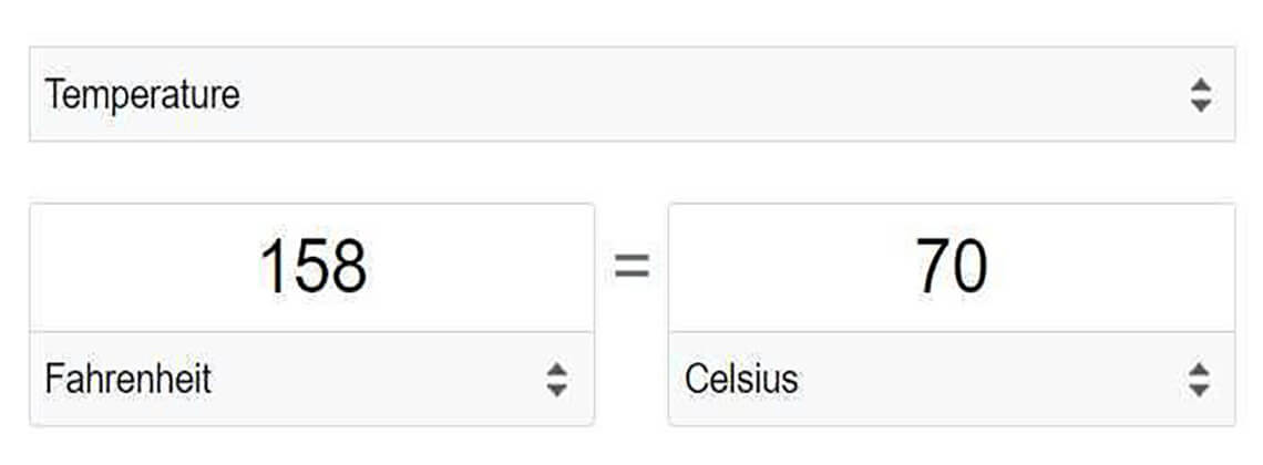 158 F to C: How to Convert 158 Fahrenheit to Celsius