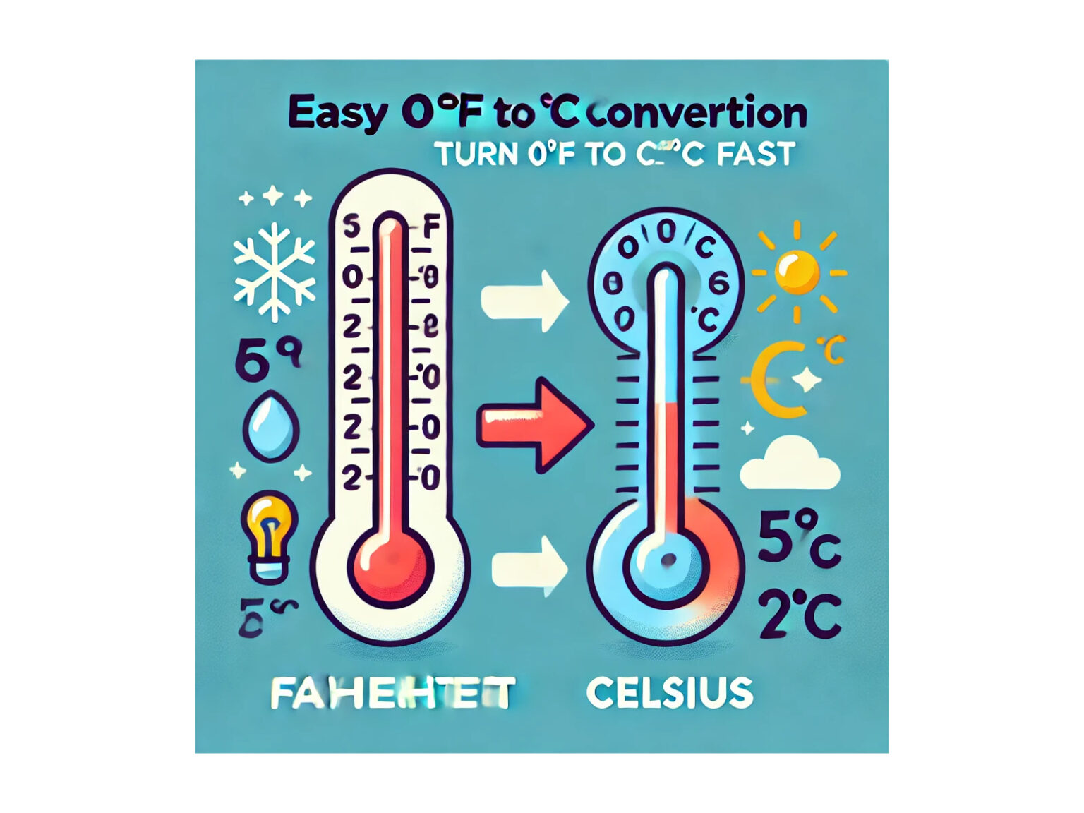 0 F to C Conversion: Fahrenheit to Celsius Fast [Easily Solved]
