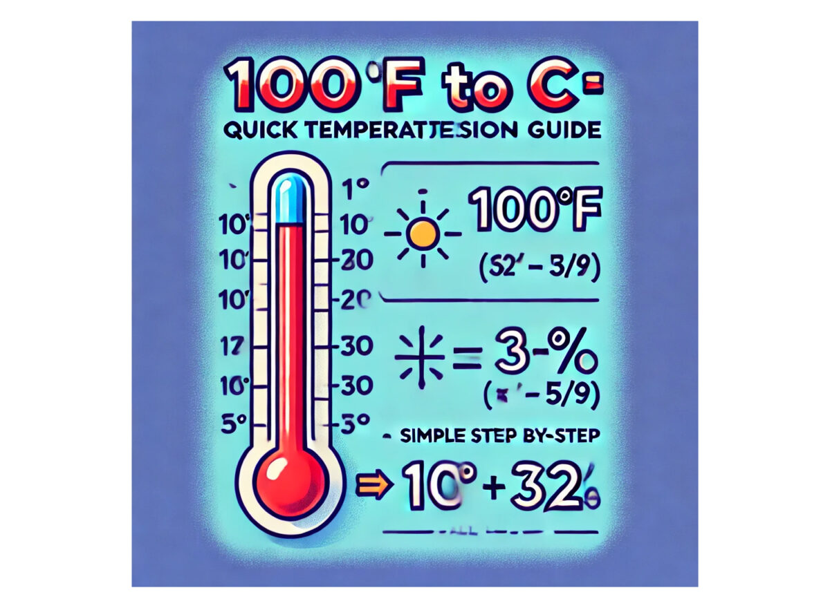 100 F to C: Temperature Conversion Guide [Easily Solved]
