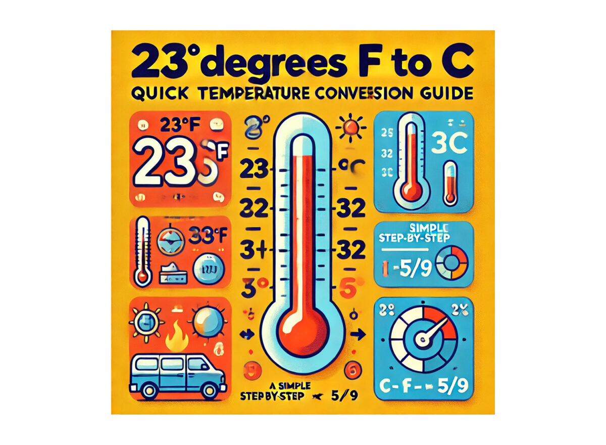 23 Degrees F to C: Quick Temperature Conversion Guide