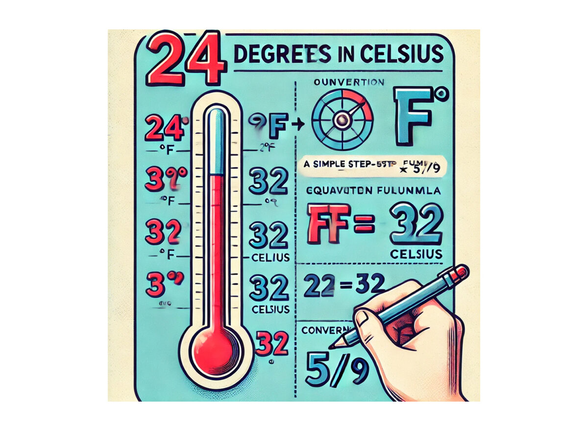 24 Degrees Fahrenheit in Celsius Conversion [Easily Solved]