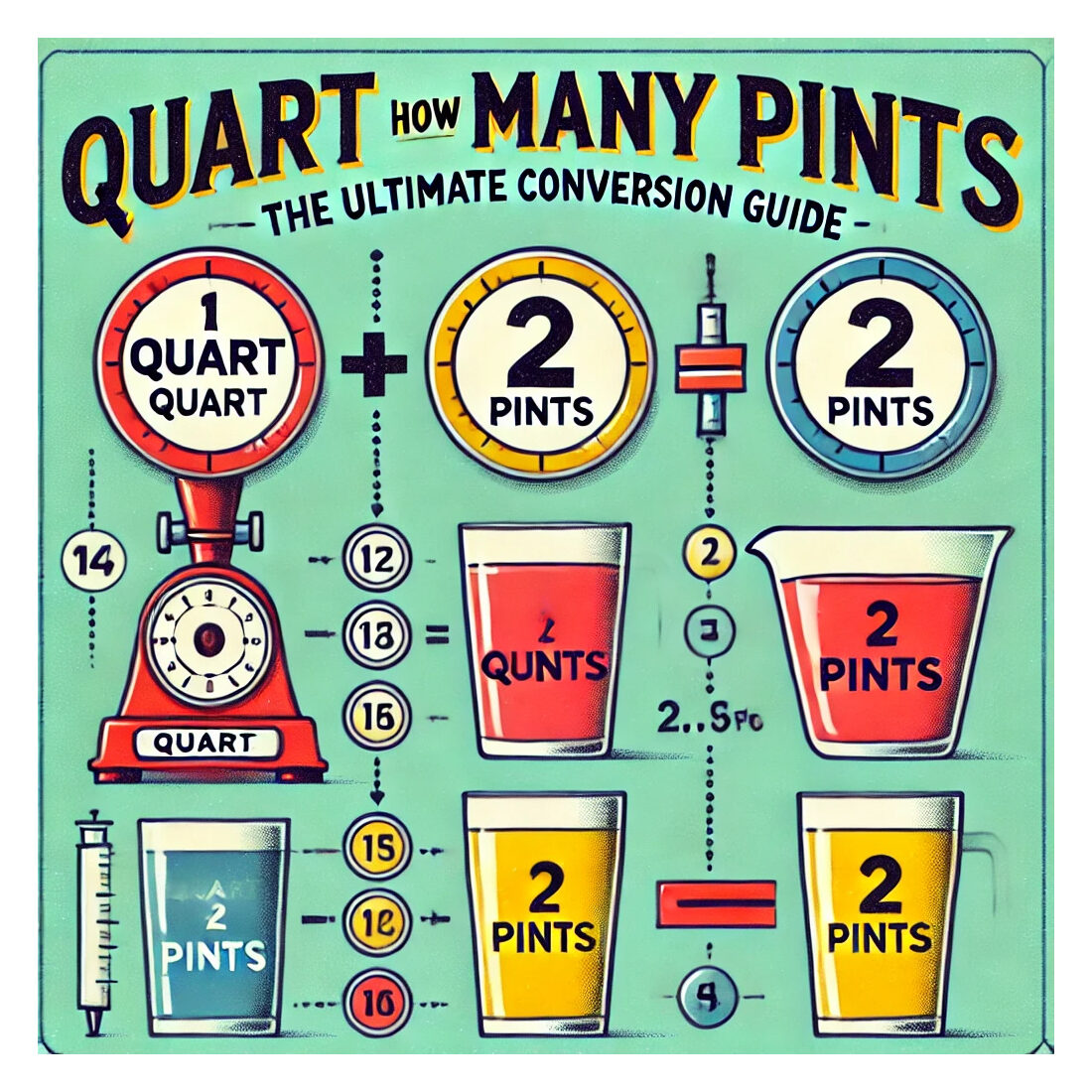 Quart To Pint Conversion Chart Kitchen Conversions Chart. Gallon,
