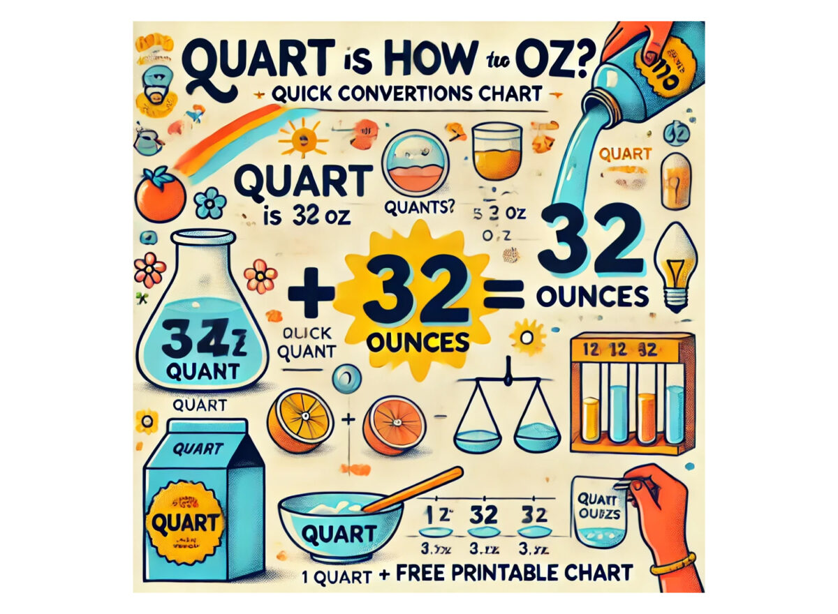 Quart is How Many Oz? Quick Conversions + Free Printable Chart
