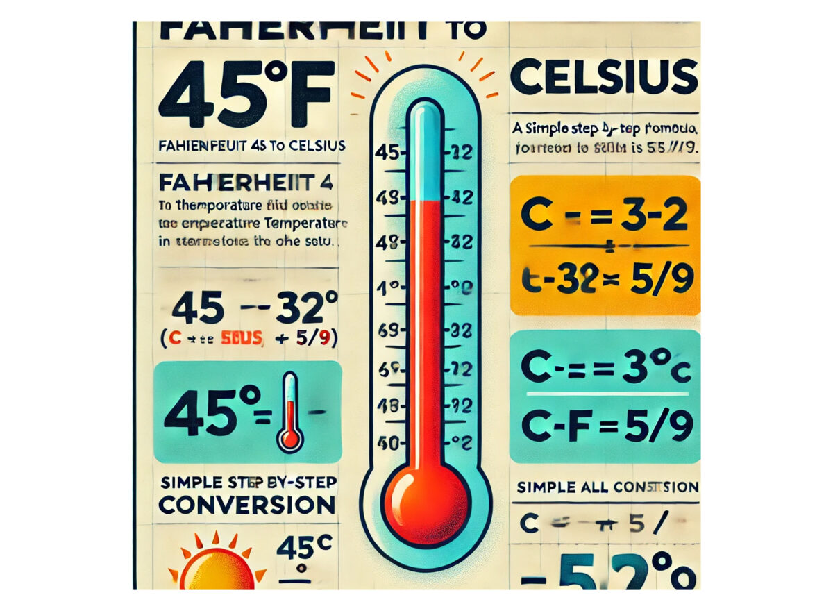 Fahrenheit 45 to Celsius: Conversion Guide [Easily Solved]